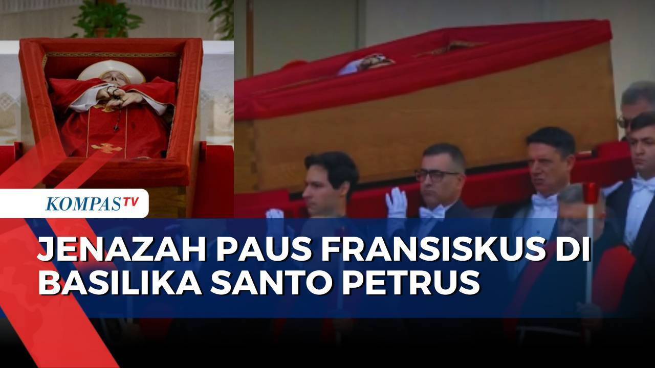 Jenazah Paus Fransiskus di Basilika Santo Petrus, Warga Membludak Antre ...