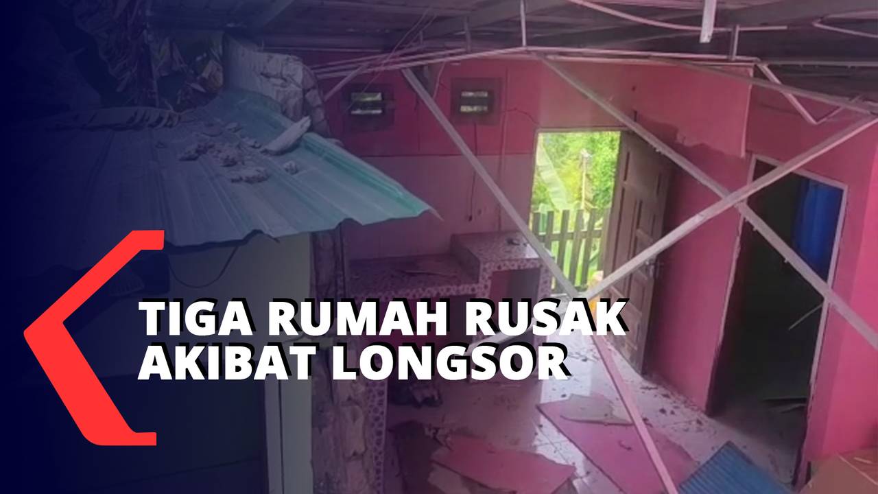 3 Rumah Rusak Karena Longsor - Kompas TV | Vidio
