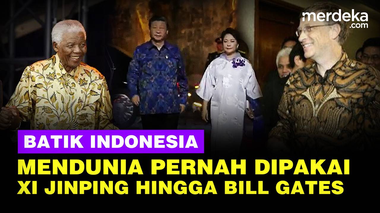 Pesona Tokoh Dunia, Tampil Gagah & Keren Pakai Batik Indonesia Mulai Xi ...