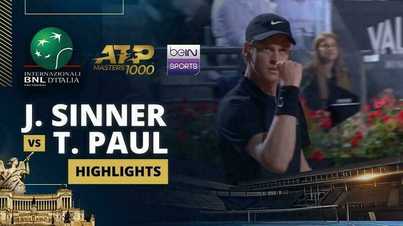 J. Sinner vs T. Paul - Highlights | ATP Internazionali BNL d'Italia ...