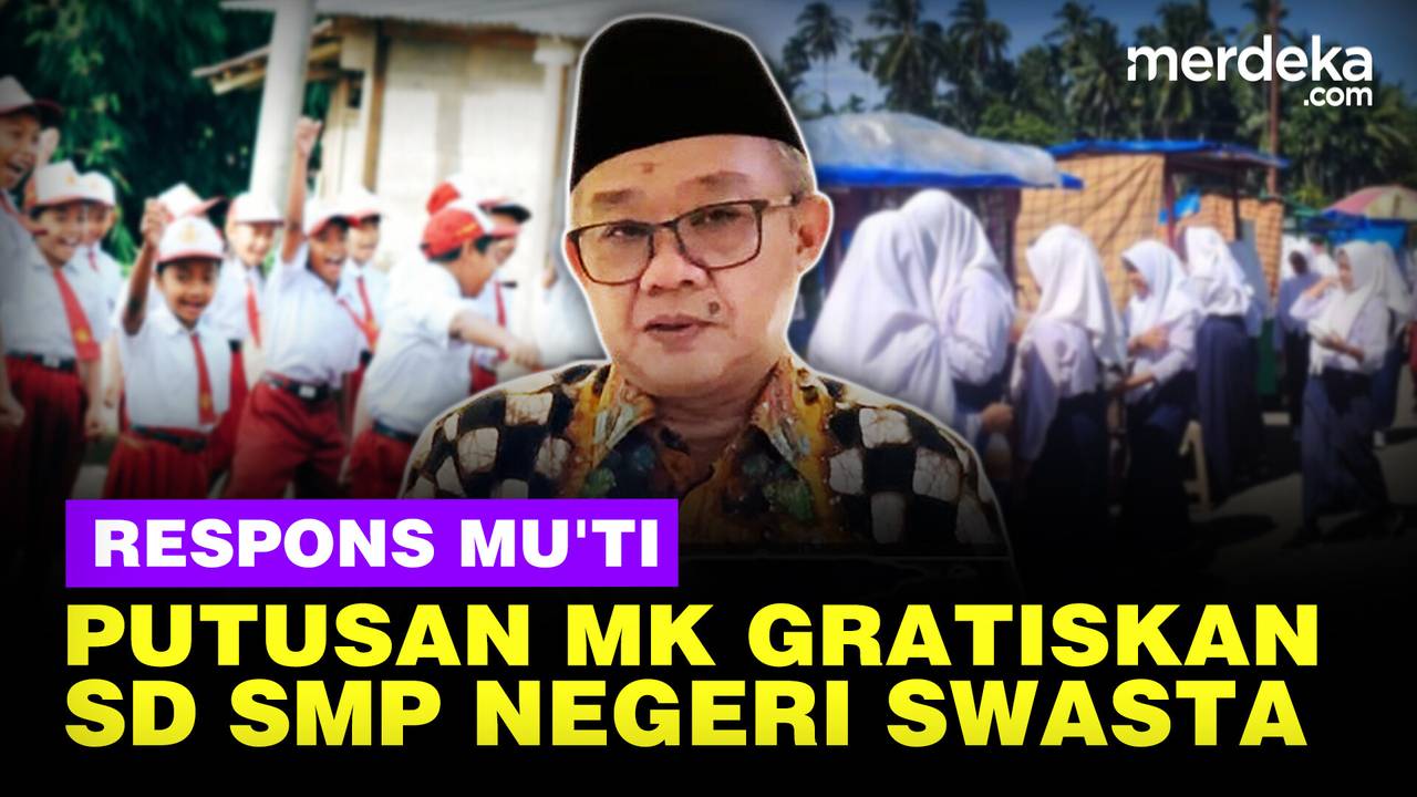 Kejutan! Respons Menteri Mu'ti Soal Putusan MK Gratiskan Biaya Sekolah SD-SMP Negeri dan Swasta ...