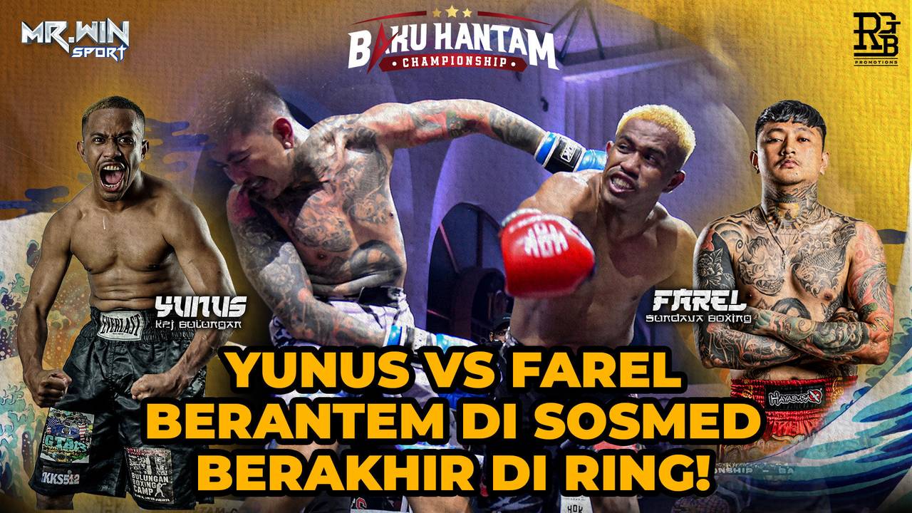 YUNUS SASMITA BERANTEM DI SOSMED, BERAKHIR DI RING! | Baku Hantam ...