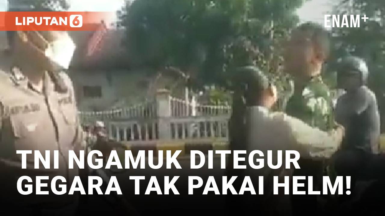 Ngamuk! Oknum TNI di Sikka Tak Terima Ditegur Polisi karena Tak Pakai Helm - liputan6.com