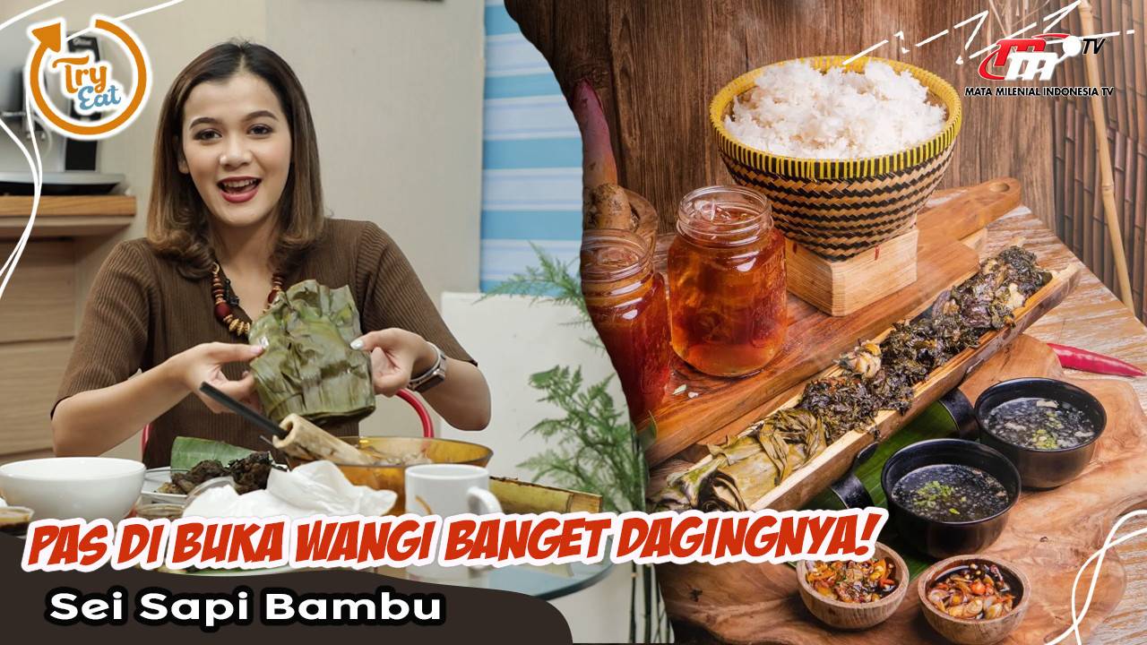 Ini Baru Kuliner UNIK Sei Sapi dalam BAMBU Porsi Besar dari Tebet, JakSel! | Try Eat | Vidio