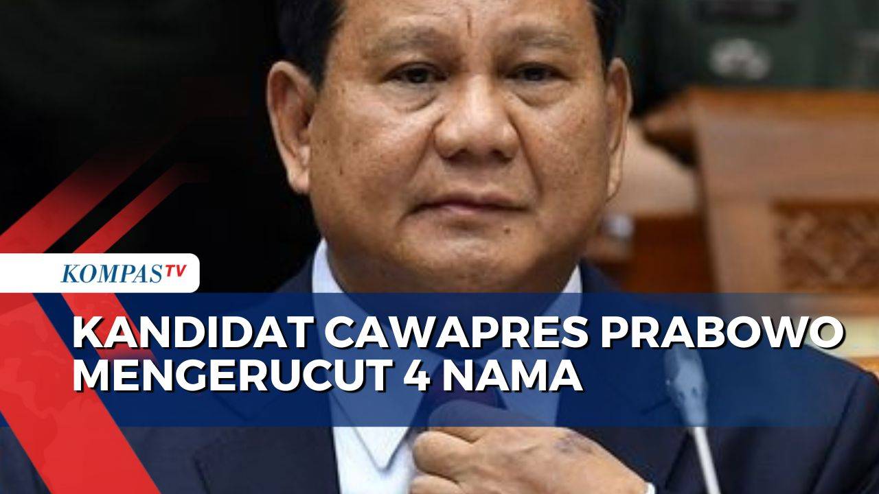 Prabowo Subianto Sebut Kandidat Cawapres Mengerucut 4 Nama, Siapa Saja ...