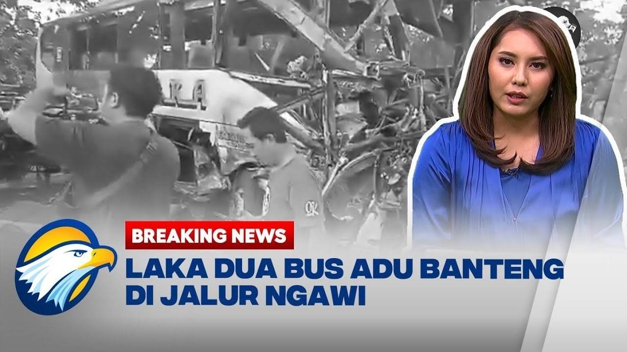 BREAKING NEWS - Laka Dua Bus Adu Banteng di Jalur Ngawi - METRO TV | Vidio