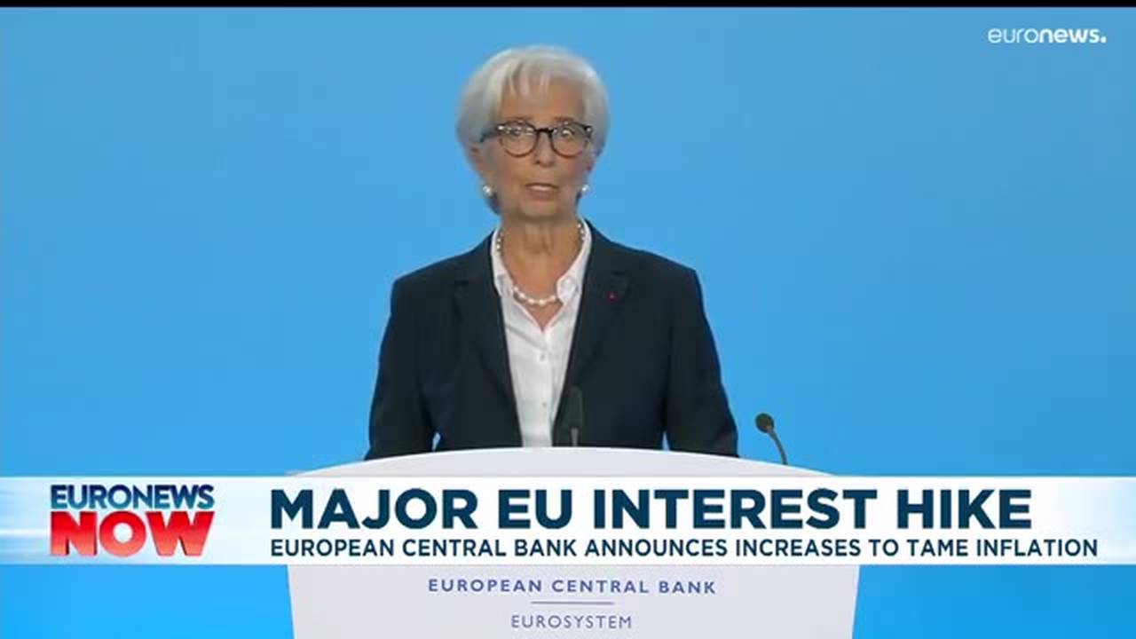 European Central Bank announces new super hike of interest rates to ...