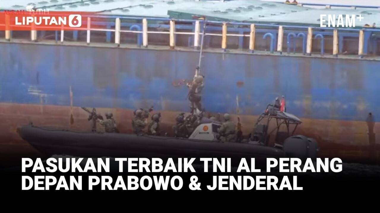 Momen Pasukan TNI AL Terbaik Pamer Perang Khusus Depan Prabowo ...