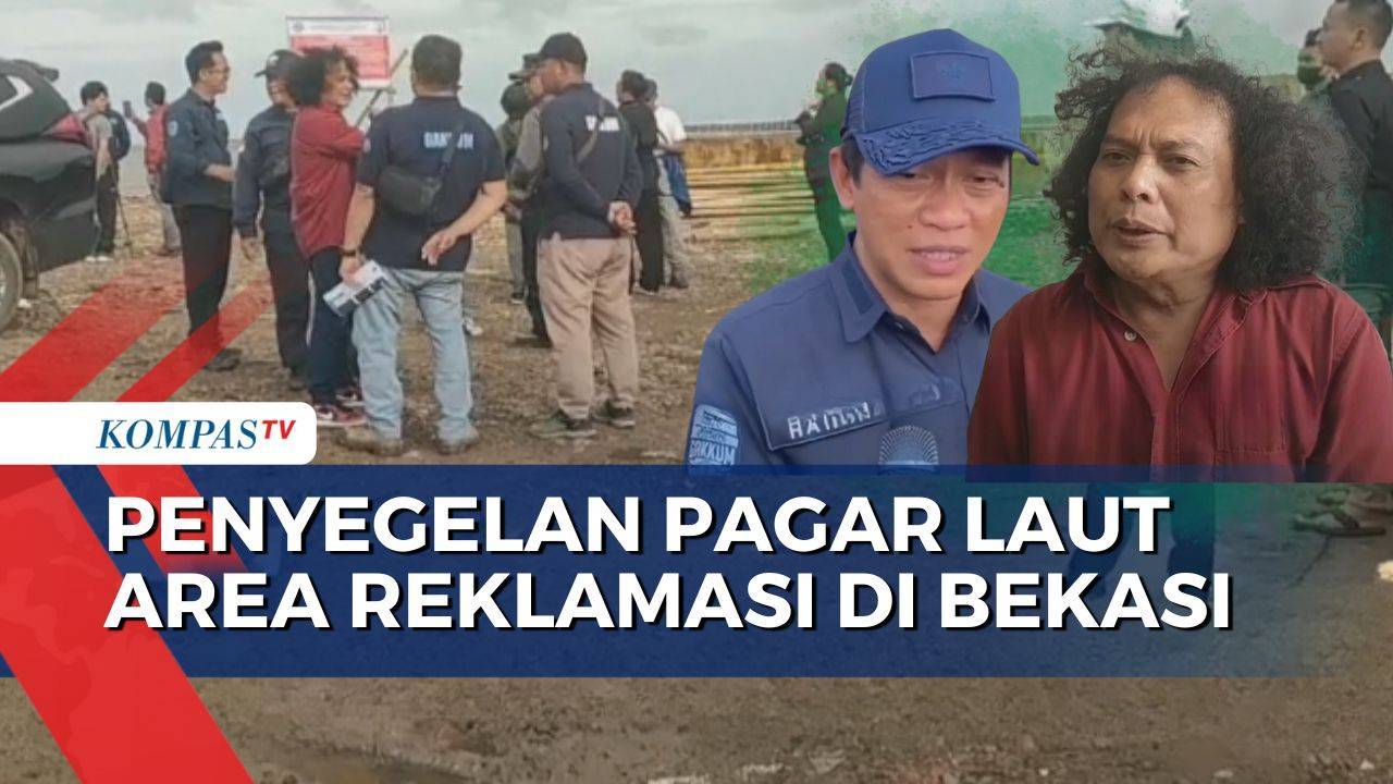 Menteri Lingkungan Hidup Segel Pagar Laut Area Reklamasi di Bekasi ...