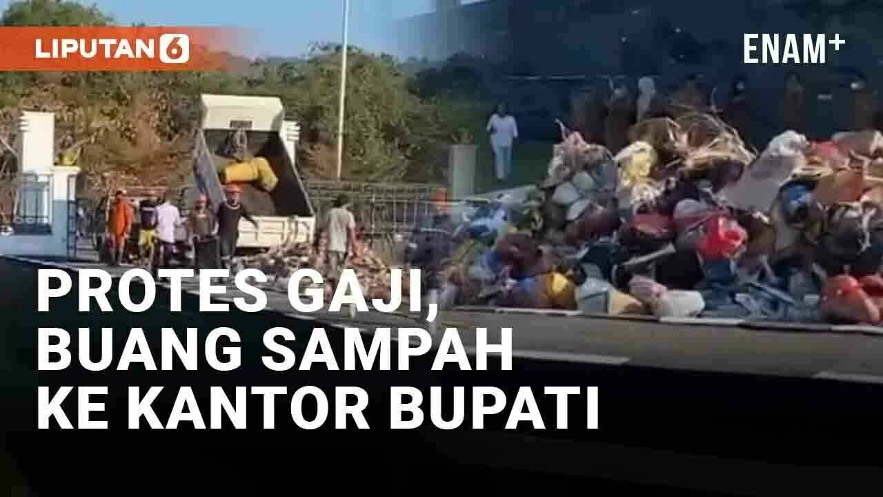 Gaji Tiga Bulan Tak Dibayar, Petugas Kebersihan Buang Sampah Tiga Truk ...