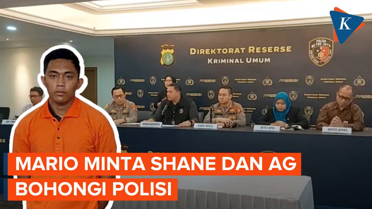 Mario Sempat Arahkan Shane Lukas dan AG Bohongi Polisi - Kompascom | Vidio