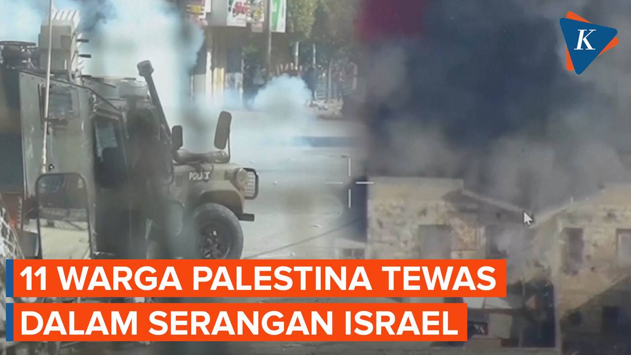 Serangan Israel di Nablus Tepi Barat Tewaskan 11 Warga Palestina - Kompascom | Vidio