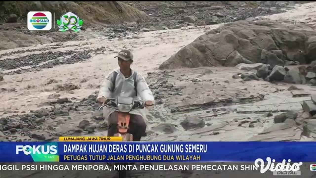 Dampak Hujan Deras di Puncak Gunung Semeru - Indosiar Regional | Vidio