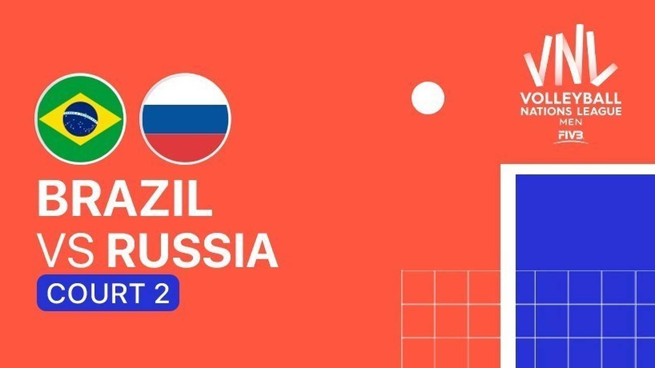 Full Match | VNL MEN'S - Brazil vs Russia | Volleyball Nations League 2021