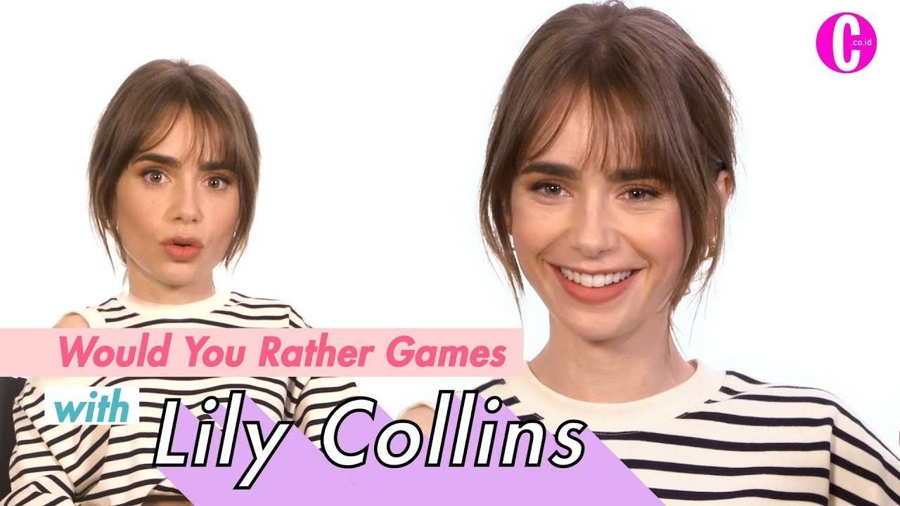 Lily Collins Plays Would You Rather Games with Cosmo | Vidio