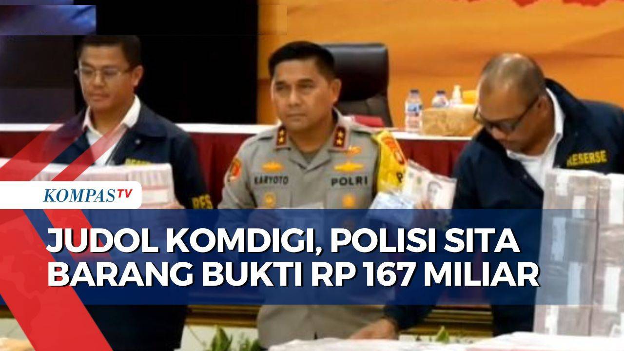 Polisi Tetapkan 24 Tersangka Kasus Judol Komdigi, Sita Barang Bukti Rp 167 M - Kompas TV | Vidio