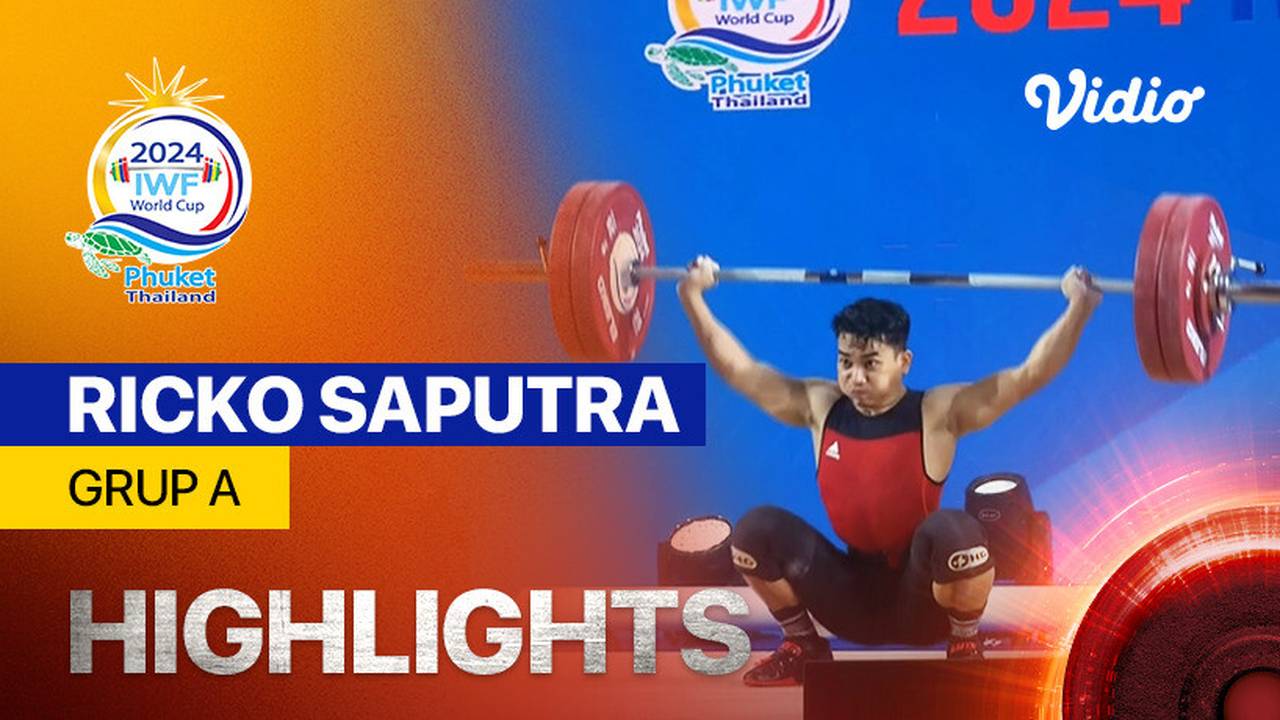 Putra 61 kg - Grup A (Ricko Saputra) - Highlights | IWF World Cup 2024 ...
