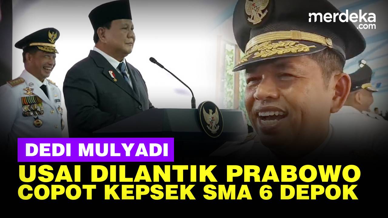 Usai Dilantik Prabowo, Dedi Mulyadi Langsung Copot Kepsek SMA 6 Depok Gara-gara Study Tour ...