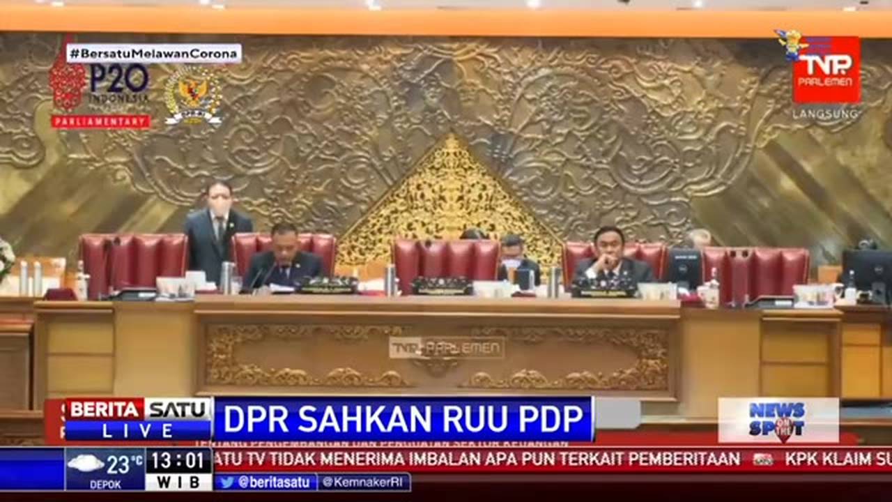 Tok! DPR Resmi Sahkan UU Perlindungan Data Pribadi - BTV | Vidio