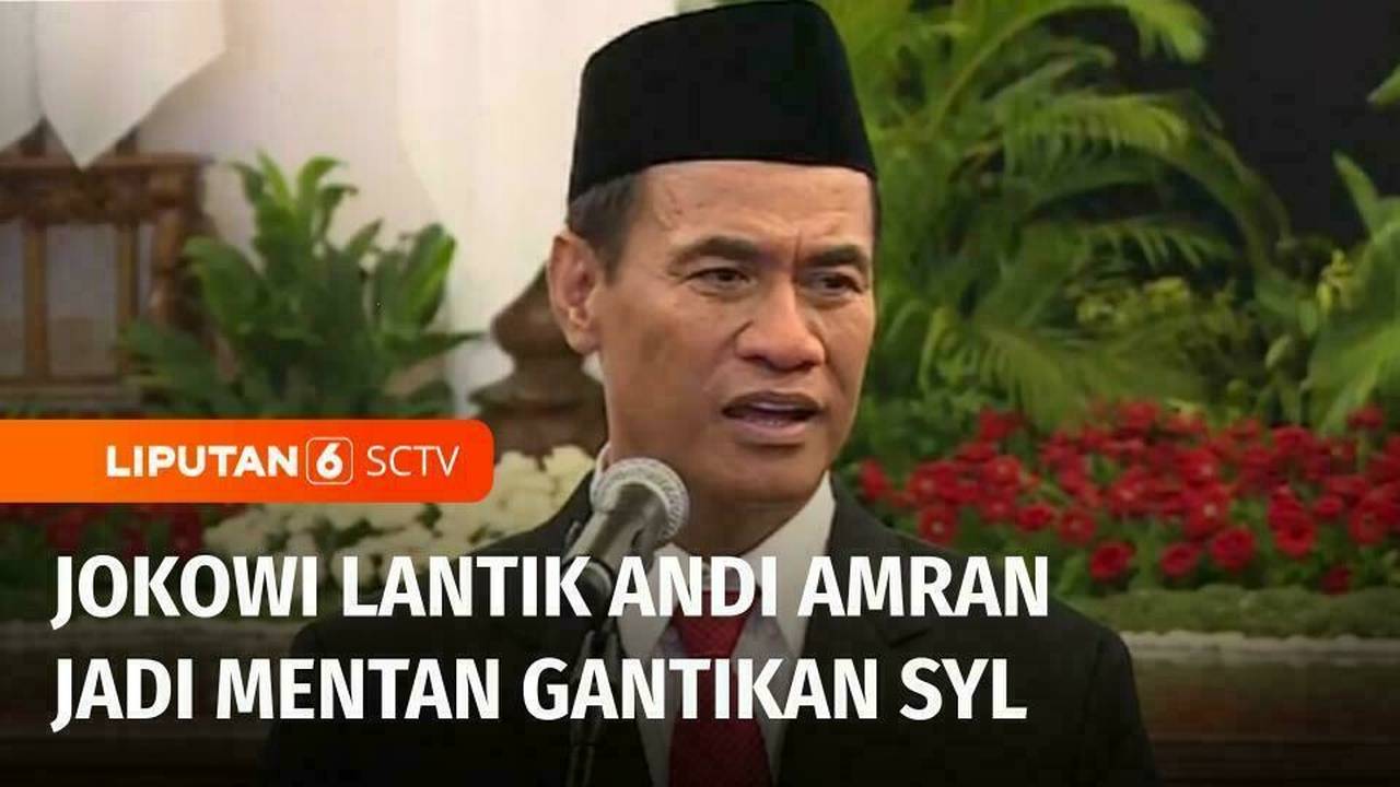 Presiden Jokowi Lantik Andi Amran Sulaiman sebagai Mentan Gantikan ...