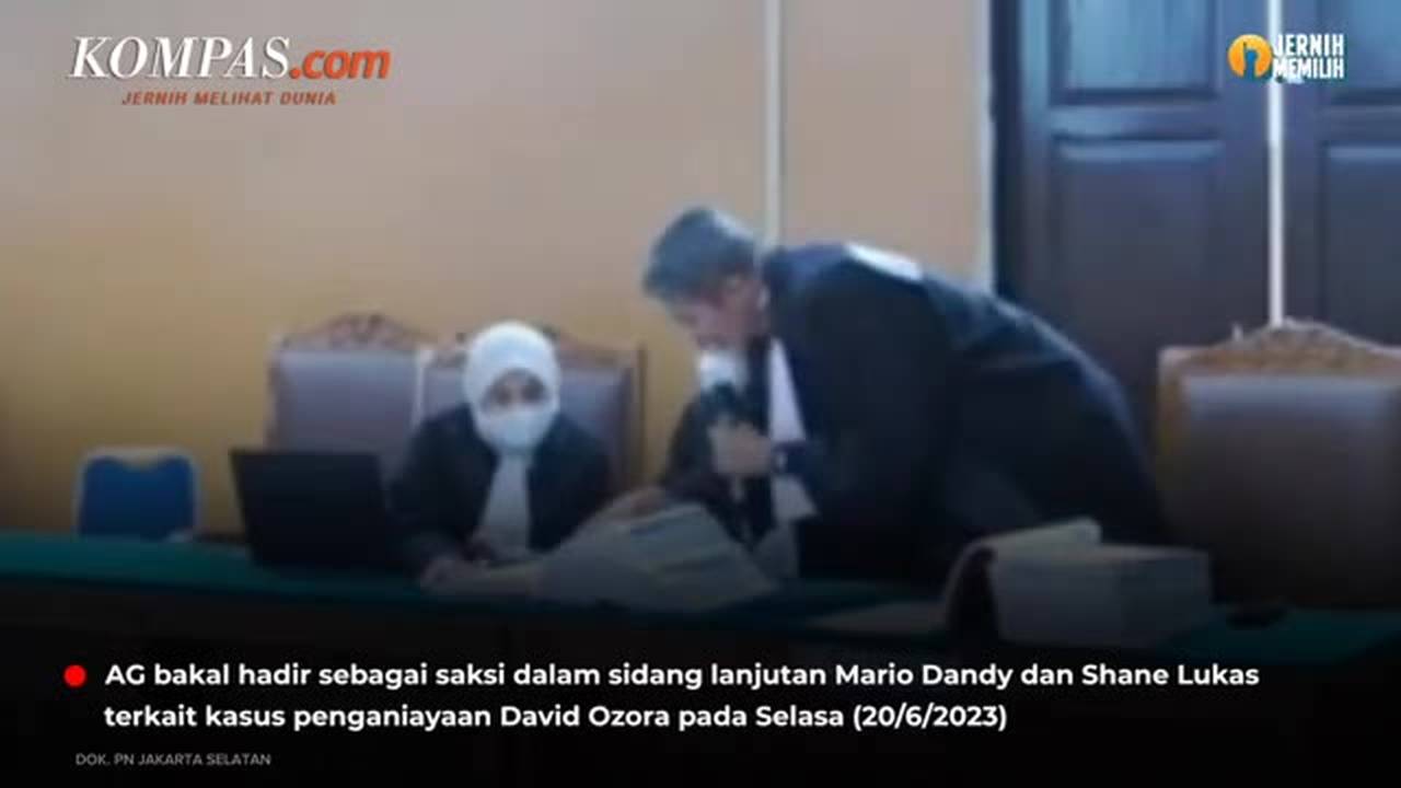 AG Bakal Jadi Saksi Sidang Mario Dandy dan Shane Lukas pada Selasa Depan - Kompascom | Vidio