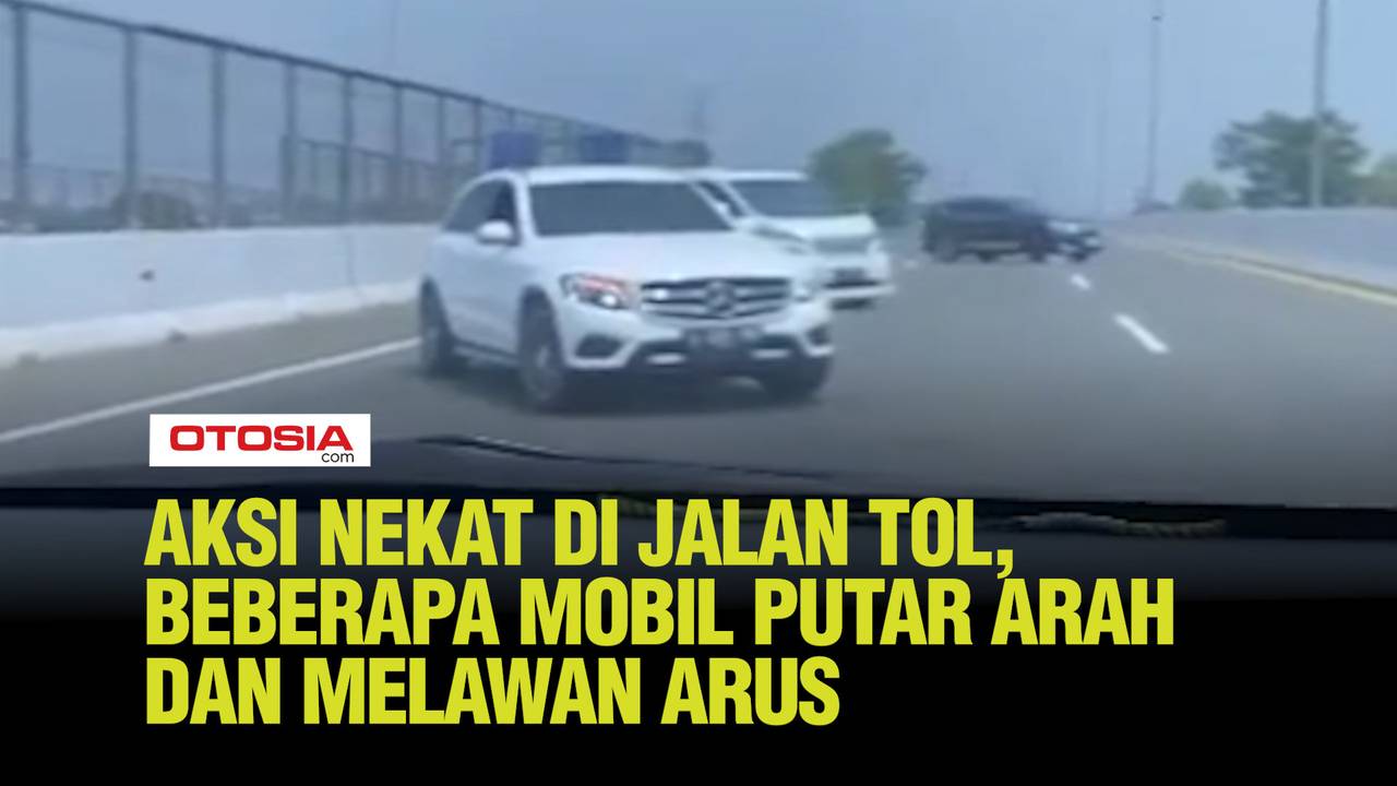 Detik-detik Tiga Mobil Mewah Nekat Berputar Arah dan Melawan Arus Saat ...