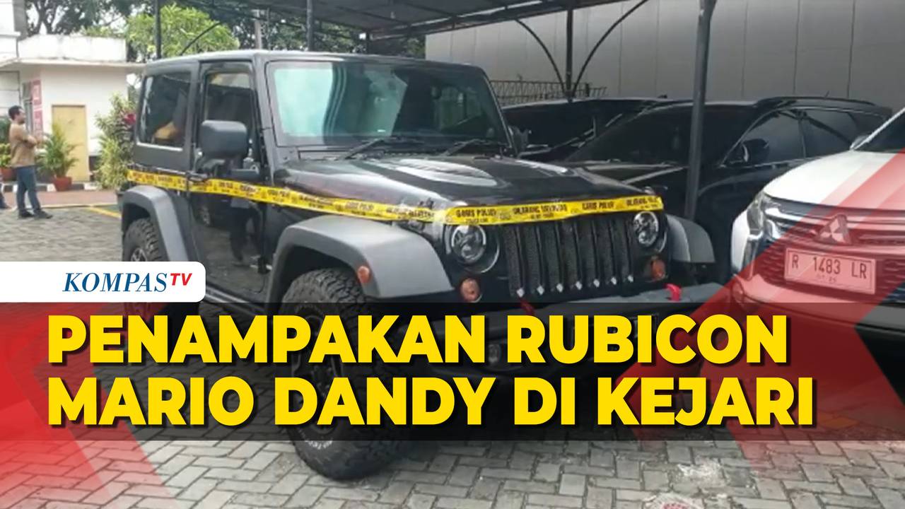 Inilah Penampakan Rubicon Mario Dandy di Kejari Sebagai Barang Sitaan ...