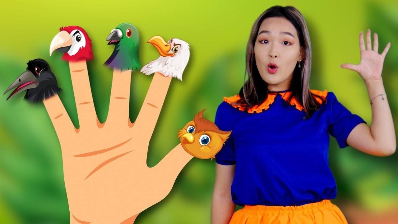 Keluarga Jari Hewan | Jari burung | Kids Funny Songs | Vidio