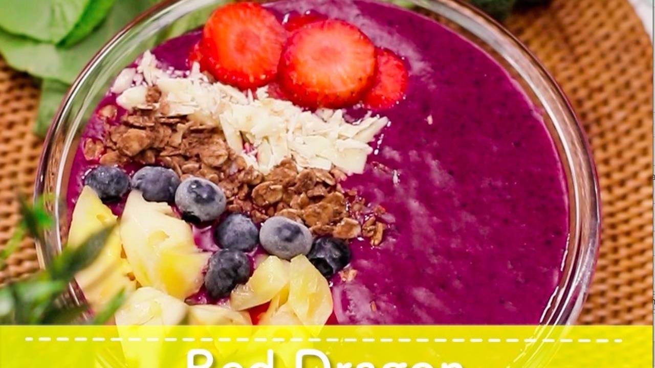 Red Dragon Fruit Smoothie Bowl | Vidio