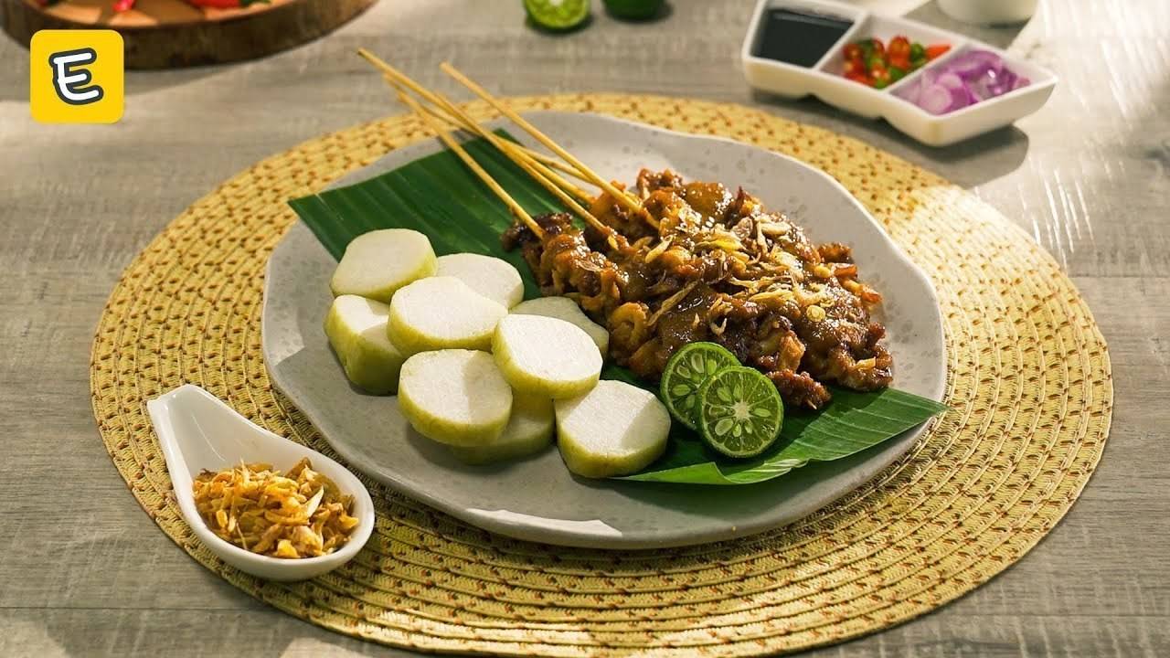 RESEP SATE JAMUR SAUS KACANG | Vidio