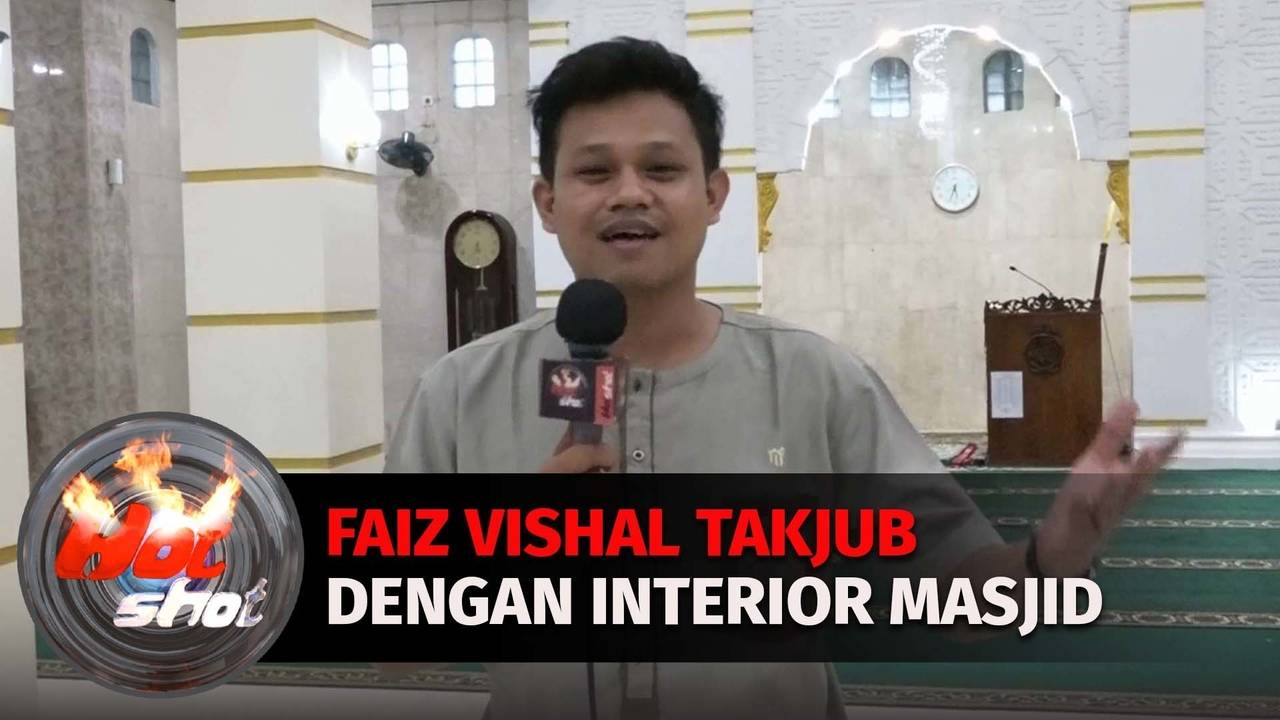 Faiz Vishal Takjub dengan Interior Masjid, Hingga Betah Ingin Menginap ...