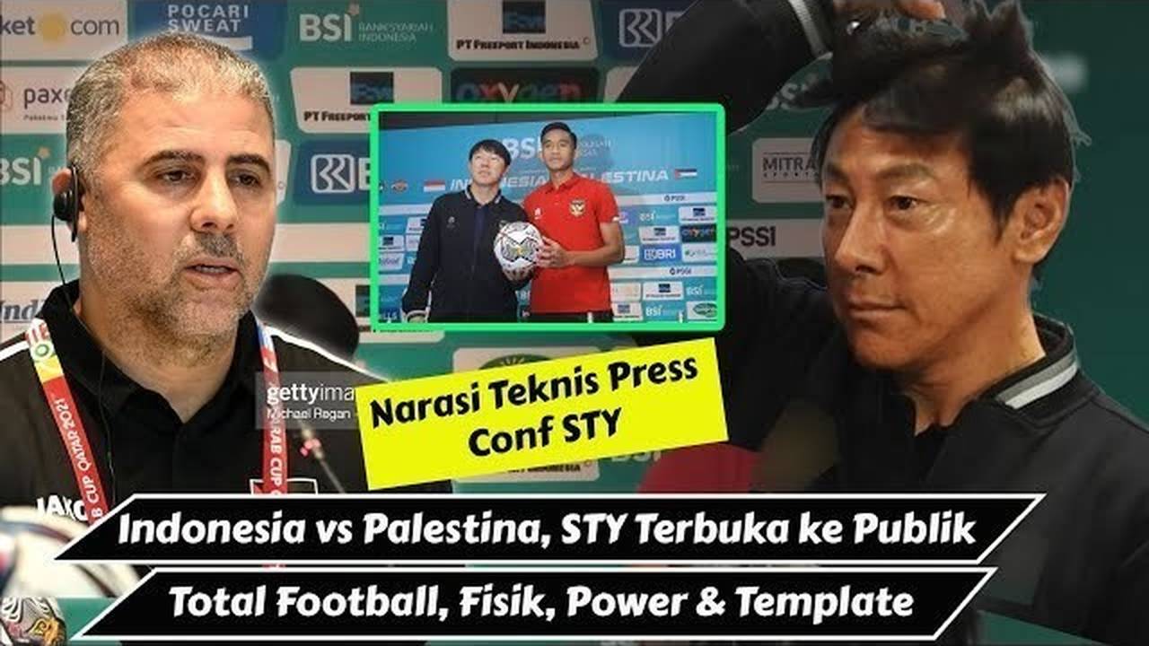 Timnas Indonesia vs Palestina : Shin Tae Yong Total Football, Fisik ...