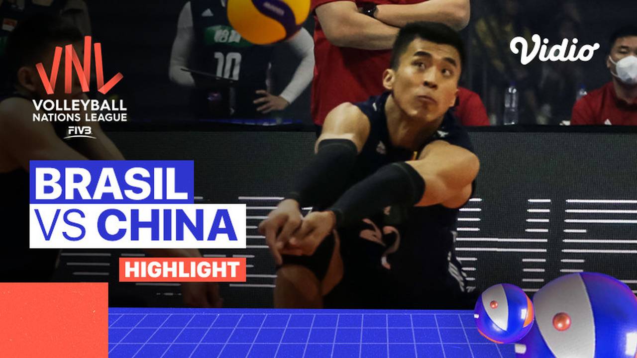 Match Highlights | Brasil vs China | Men's Volleyball Nations League ...