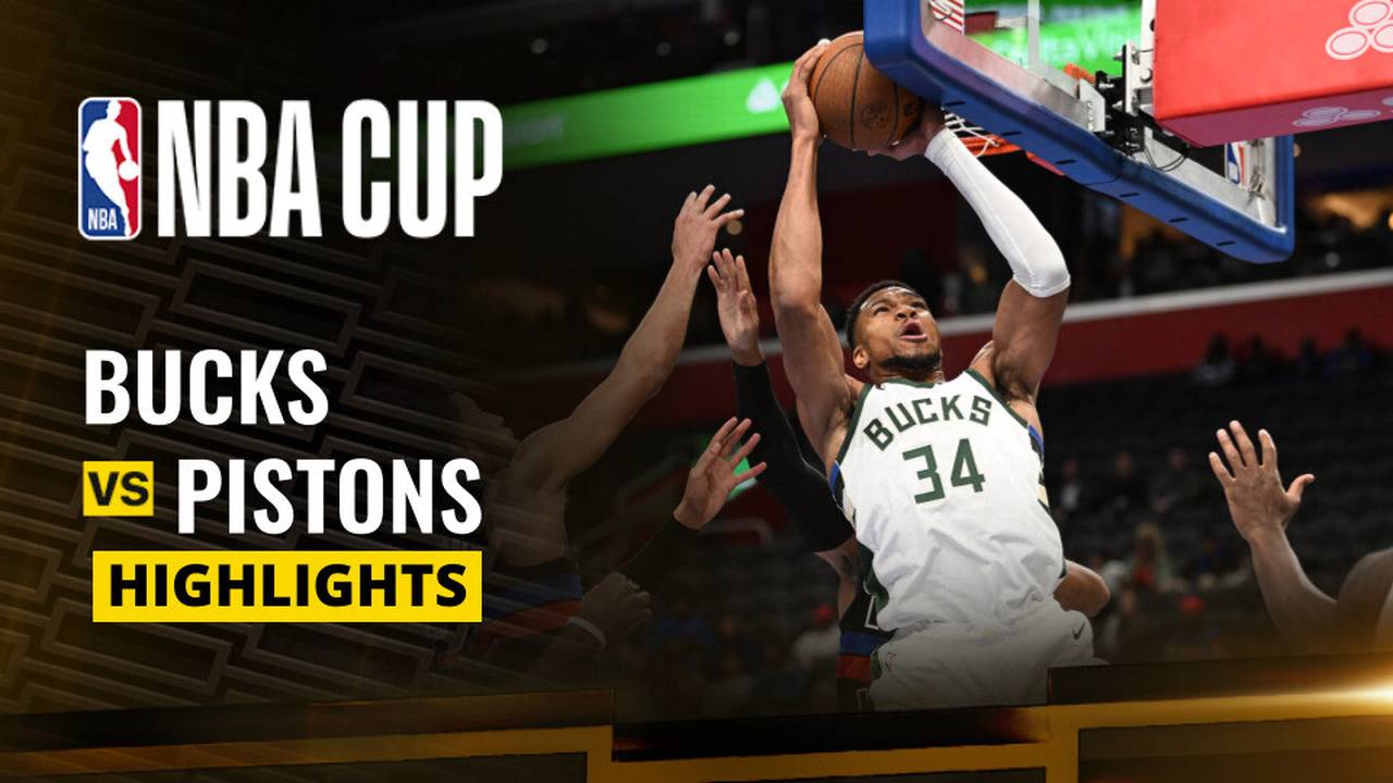 Milwaukee Bucks vs Detroit Pistons - Highlights | NBA Cup 2024/25 | Vidio