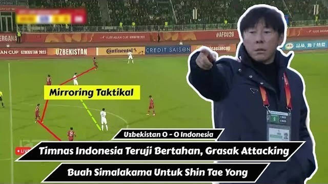 Timnas Indonesia Strong, Taktik Mirroring Shin Tae Yong, Build Up Sulit | Uzbekistan 0 - 0 ...
