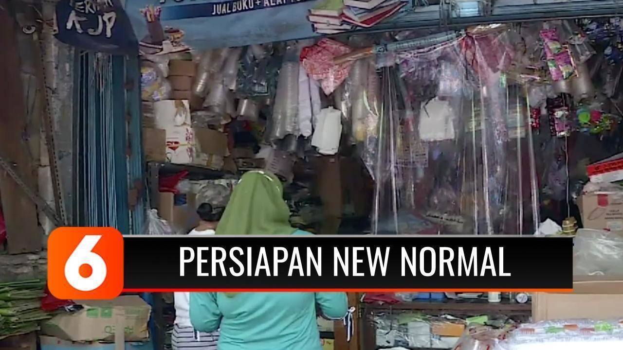 Persiapan di Pasar Tradisional Jelang Penerapan Fase New Normal Covid ...