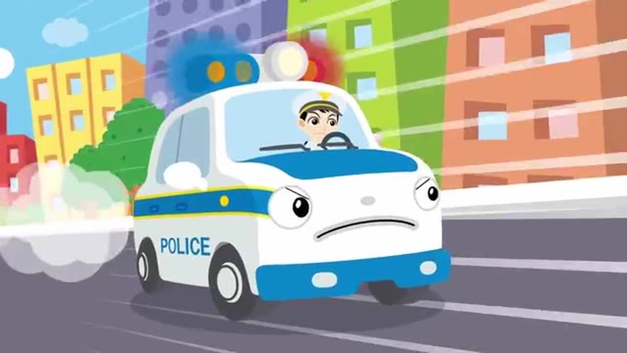 Lagu Mobil Tayo - Ep 04 - Dalam perjalanan! Mobil polisi (2022) | Vidio