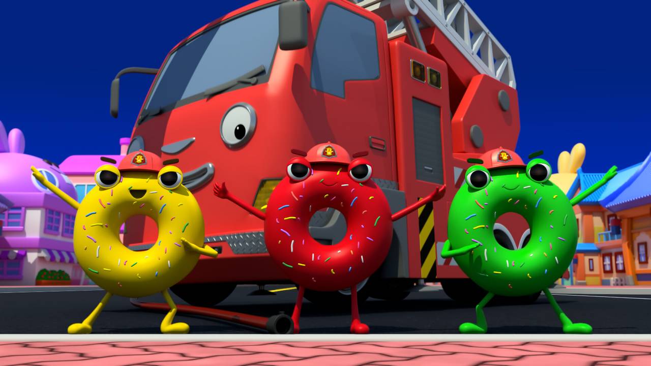 The Super Rescue Team - Ep 03 - Fire Truck Frank! The Donut Shop is on ...