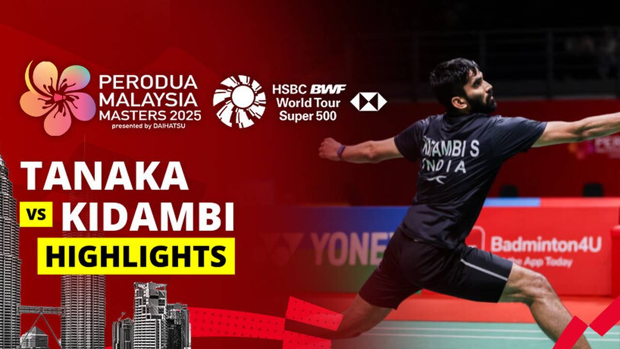 Yushi Tanaka (JPN) vs Kidambi Srikanth (IND) - Highlights | Perodua ...