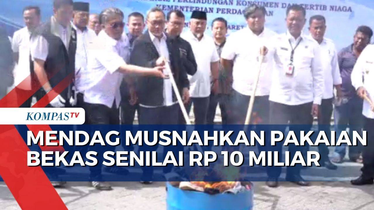 Sebut Rugikan Negara, Mendag Zulkifli Hasan Musnahkan Pakaian Bekas Senilai Rp 10 Miliar ...