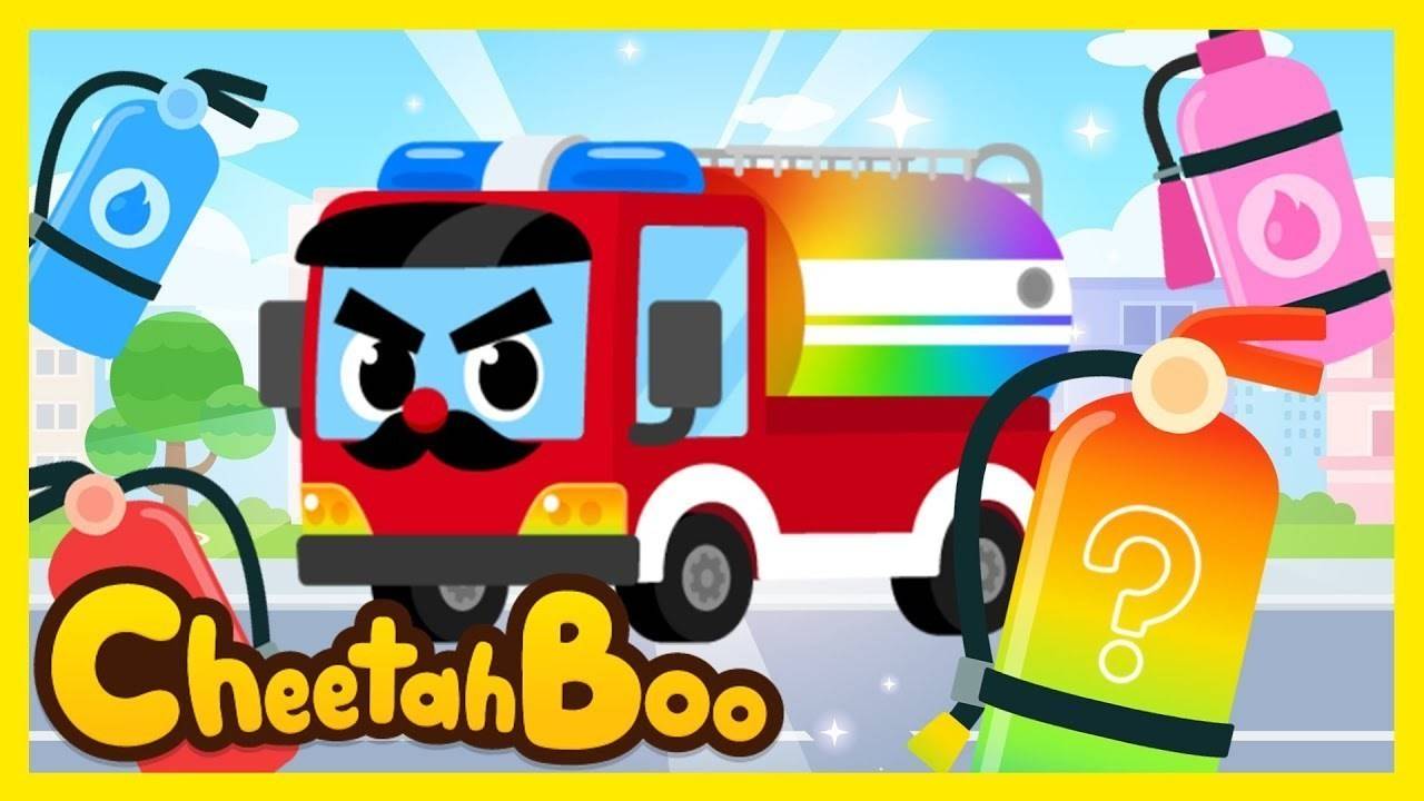 Cheetahboo - Cheetahboo Learn Color - Rainbow Firetruck is here! (2023)