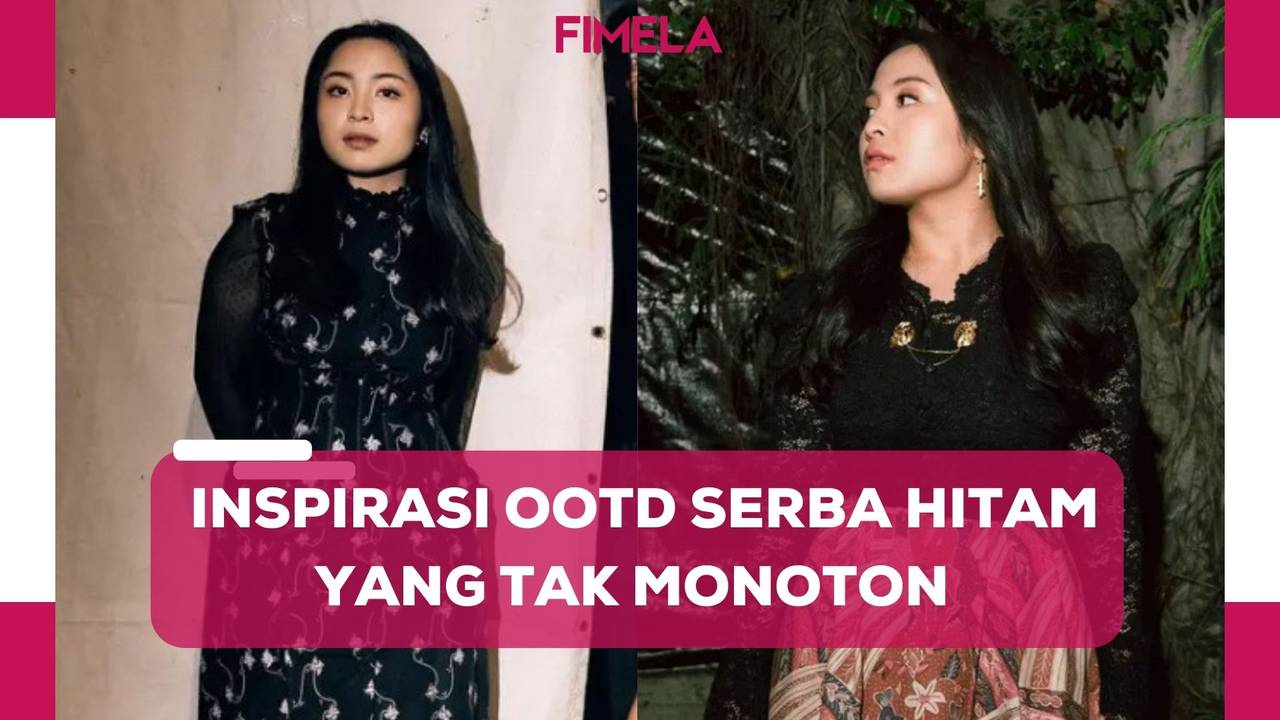 6 Inspirasi Look Serba Hitam Anti Monoton ala Bernadya