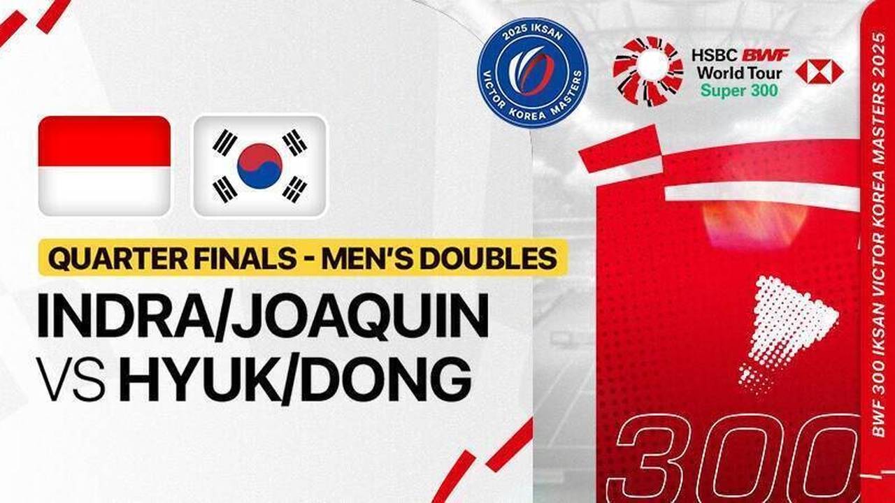 Raymond Indra/Nikolaus Joaquin (INA) vs Kang Min Hyuk/Ki Dong Ju (KOR ...