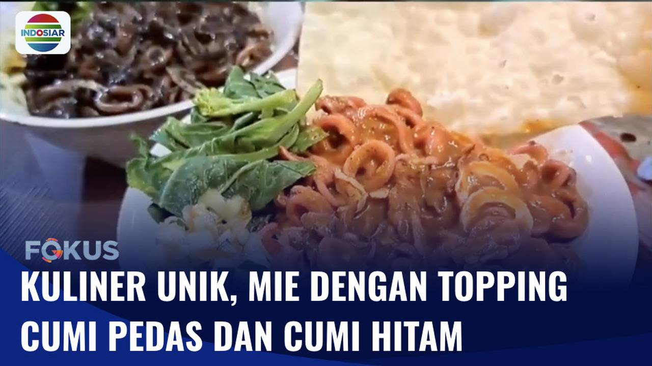 Unik! Warung di Surabaya Sajikan Mie Topping Cumi Pedas dan Cumi Hitam ...