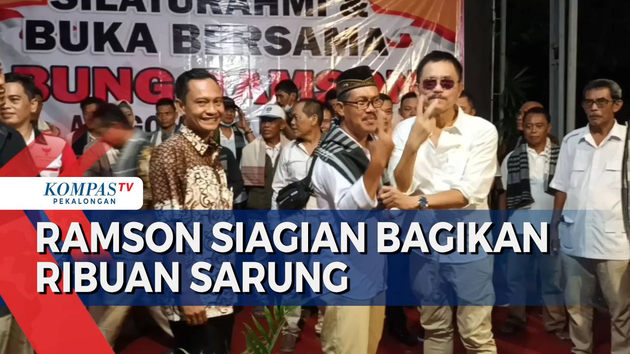 Ramson Siagian Bagikan 6000 Sarung dan 8000 Paket Sembako di Kabupaten ...