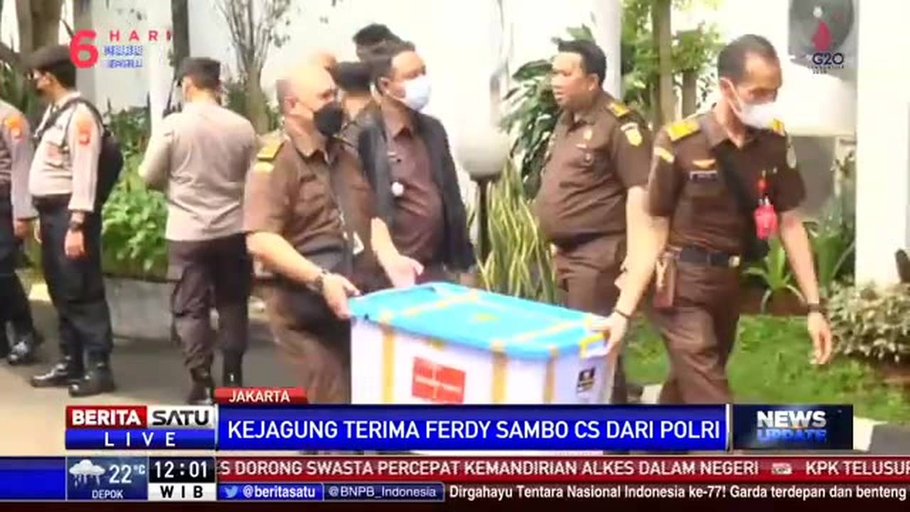 Kejagung Terima Pelimpahan Berkas Ferdy Sambo Cs - BTV | Vidio