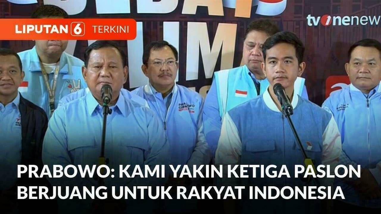 Prabowo Yakin Ketiga Pasangan Calon Berjuang untuk Rakyat Indonesia ...