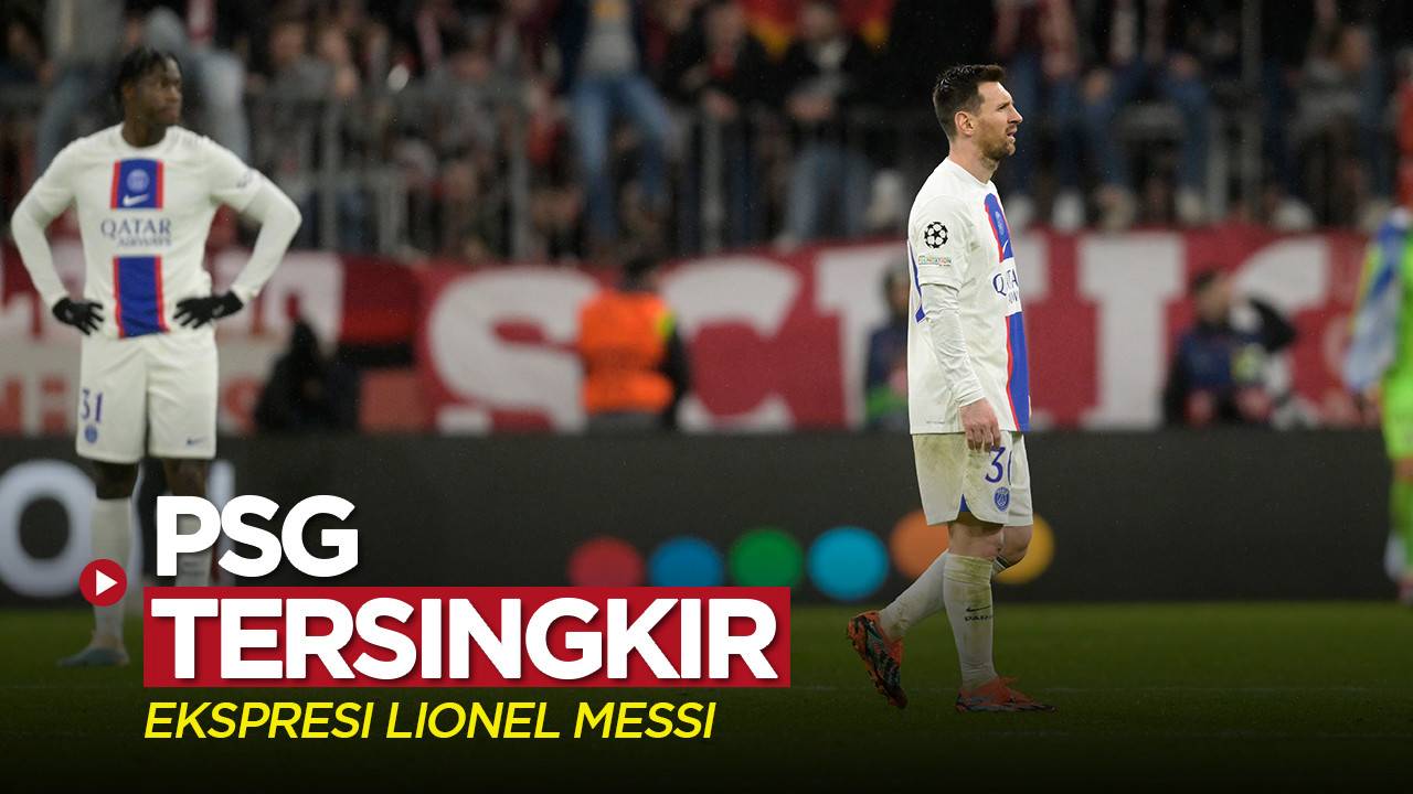 Ekspresi Lionel Messi setelah PSG Tersingkir dari Liga Champions - Shorts