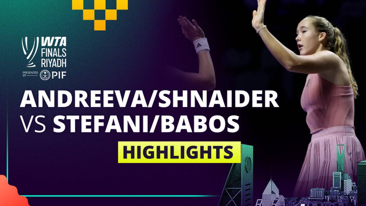 M. Andreeva/D. Shnaider vs L. Stefani/T. Babos - Highlight | WTA Finals ...