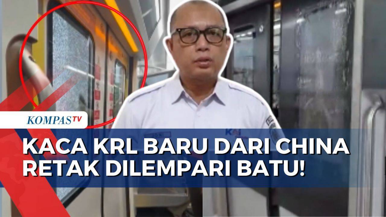 Dilempari Batu, Kaca KRL Baru Impor dari China Retak! KAI: Pelaku di ...
